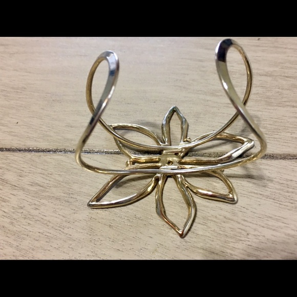 Jewelry | Lotus Rhinestone Cuff Bracelet | Poshmark